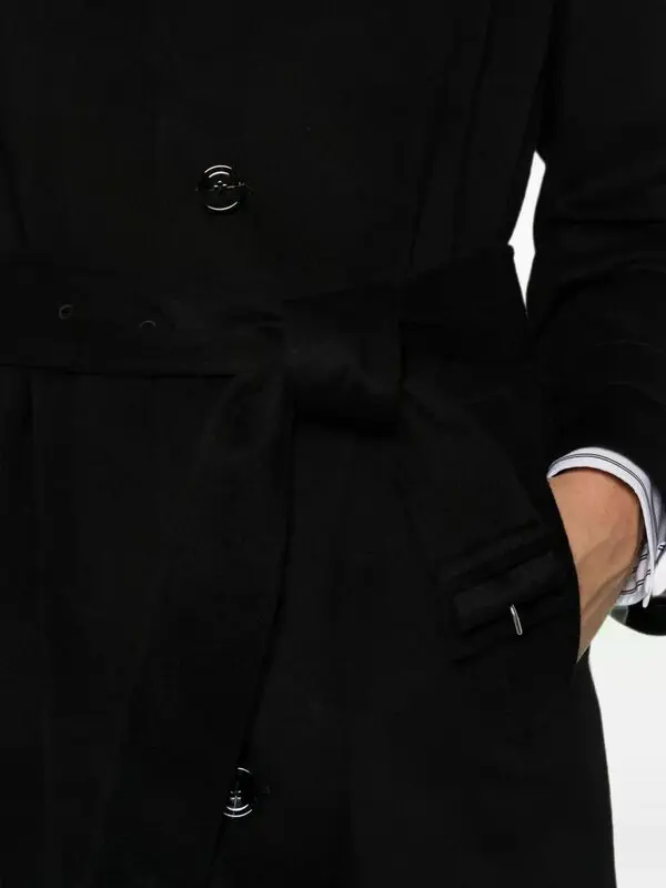 LARDINI Belted Single-breasted Coat