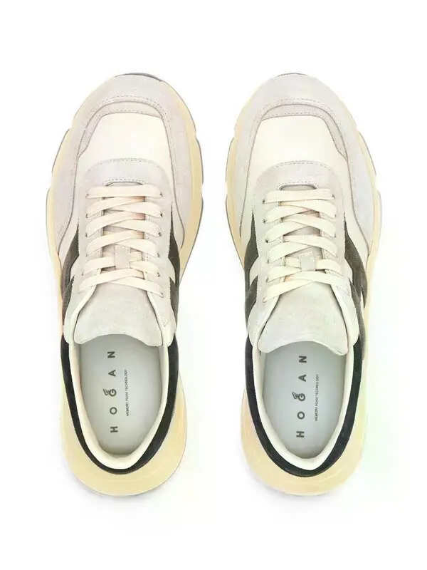 Hogan Hyperlight Suede And Leather Sneakers