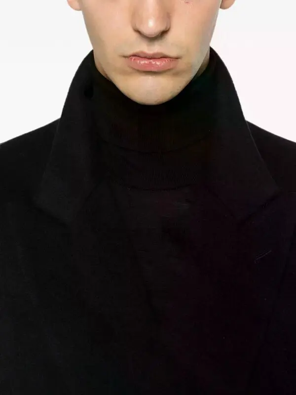 LARDINI Double-breasted Peak-lapel Coat