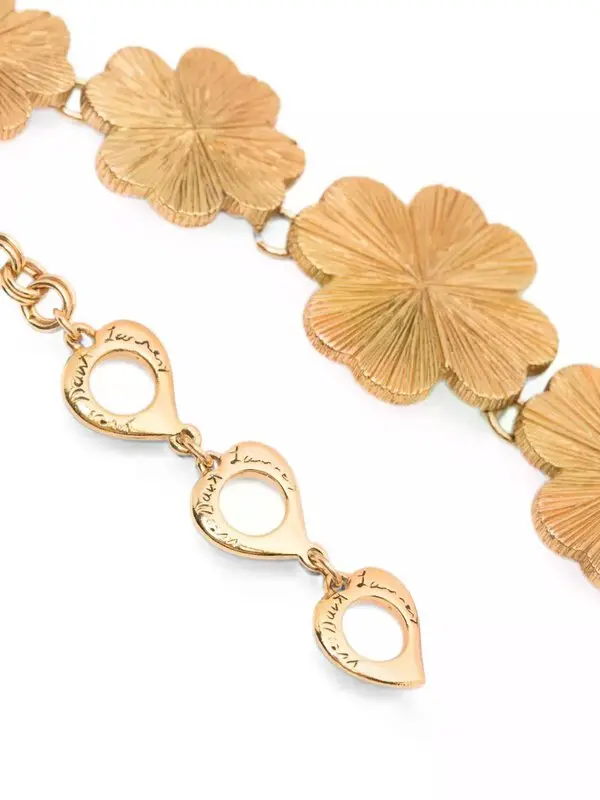 Saint Laurent Shamrock Necklace - Gold