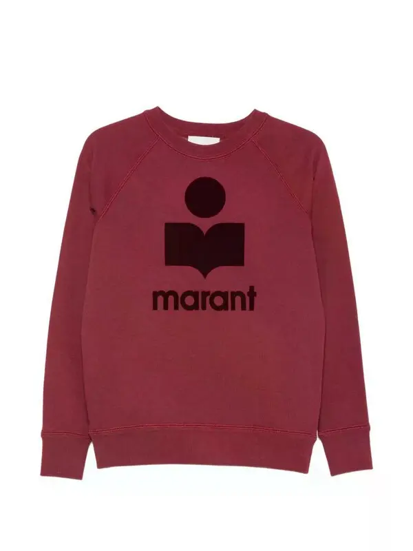 MARANT ETOILE Maran Étoile Milly Logo-print Sweatshirt - Red