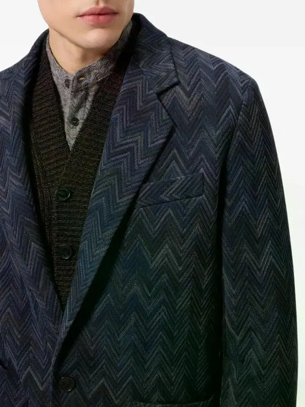 Missoni Cotton And Viscose Zigzag Blazer