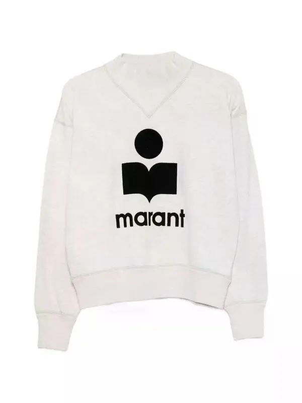 MARANT ETOILE Moby Logo-print Sweatshirt - Grey