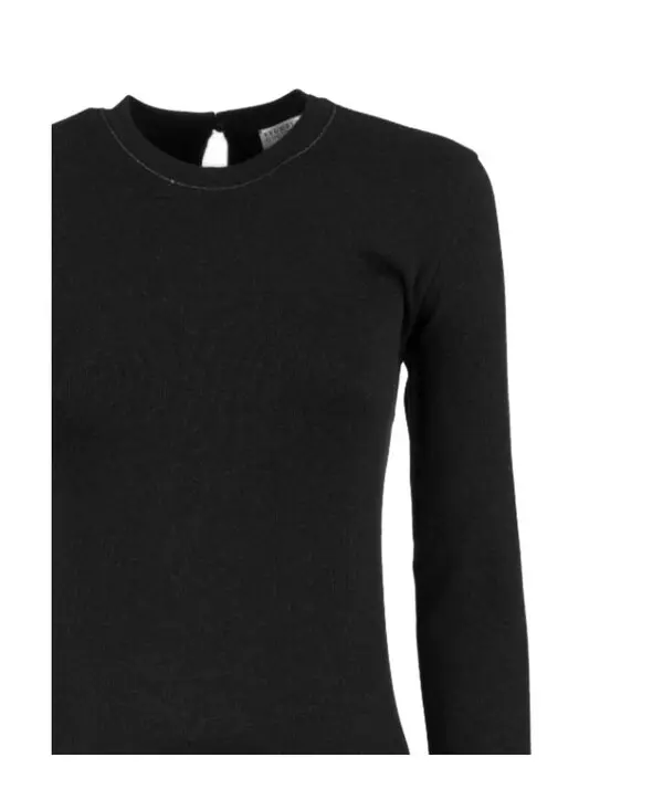 Brunello Cucinelli Chain-linked Crewneck Top