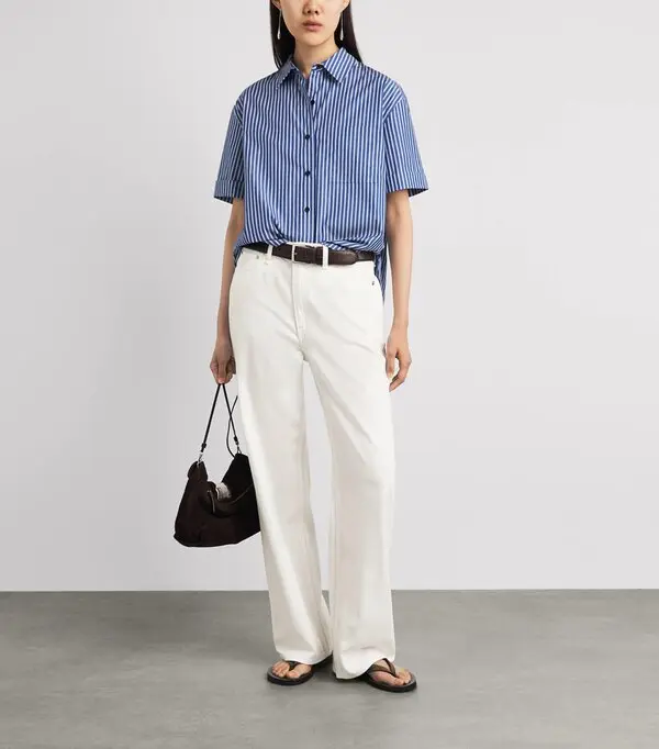 Rag & Bone Featherweight Logan Mid-rise Wide-leg Jeans