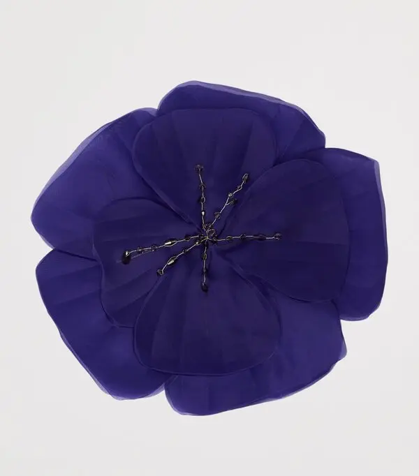 Marina Rinaldi Silk Organza Flower Brooch