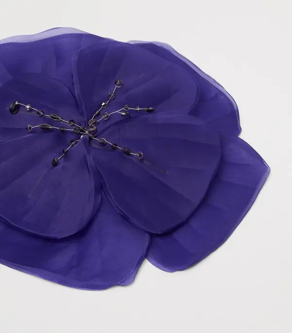 Marina Rinaldi Silk Organza Flower Brooch