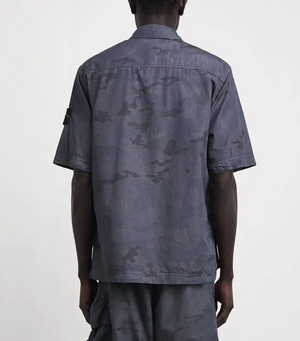 Stone Island Ripstop Faded Camo Shirt