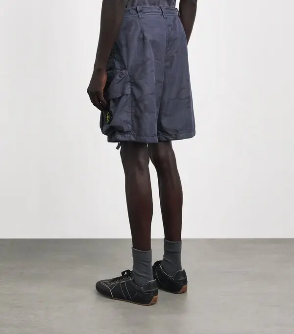 Stone Island Ripstop Faded Camo Cargo Shorts