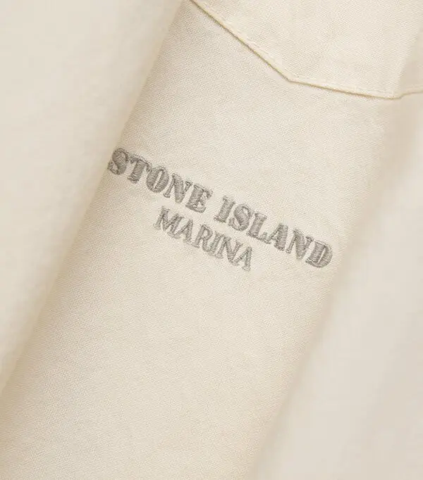 Stone Island Organic Cotton Garment-dyed Overshirt