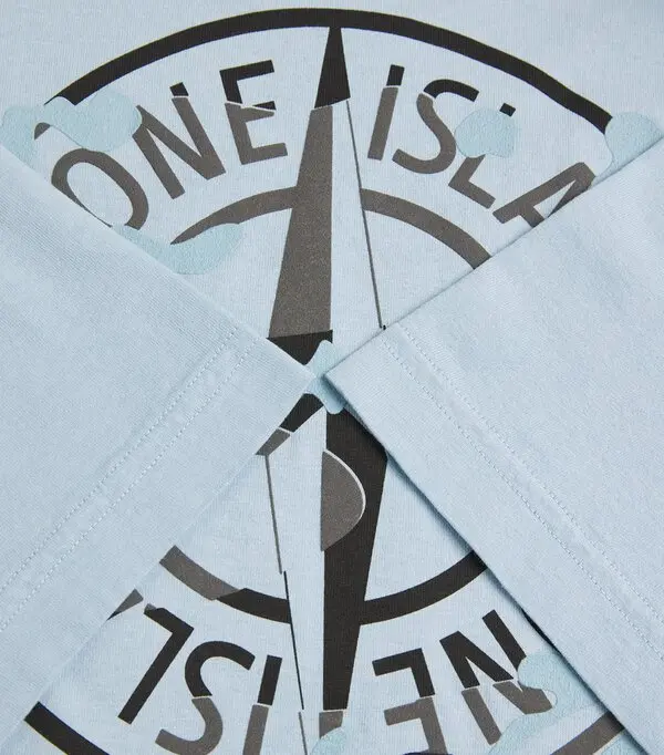 Stone Island Oversized Flocked Compass T-shirt