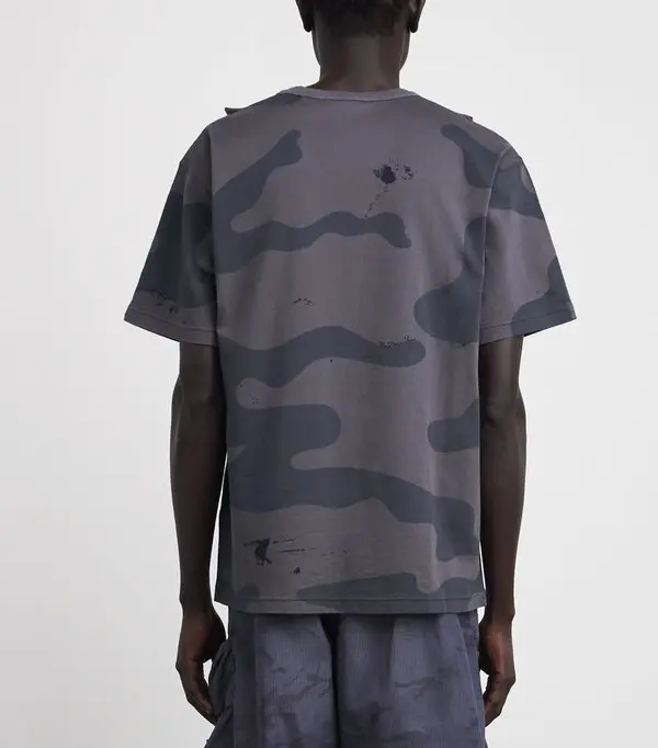 Stone Island Oversized Camouflage Print T-shirt