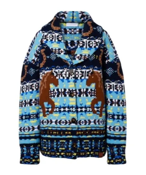 Stella McCartney Fair Isle Virgin Wool Cardigan