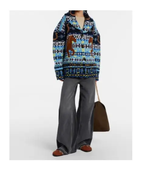 Stella McCartney Fair Isle Virgin Wool Cardigan