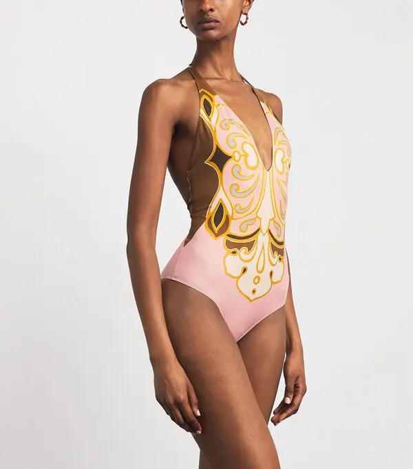 La DoubleJ Plunge Halterneck Swimsuit