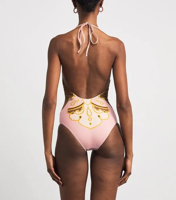La DoubleJ Plunge Halterneck Swimsuit