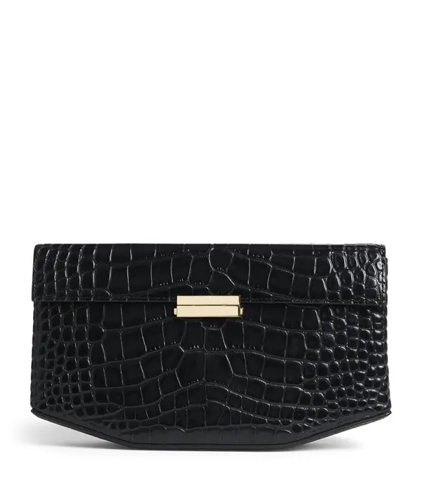 TOTEME Croc-embossed Leather Shoulder Bag