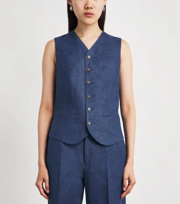 Polo Ralph Lauren Linen-cotton Waistcoat