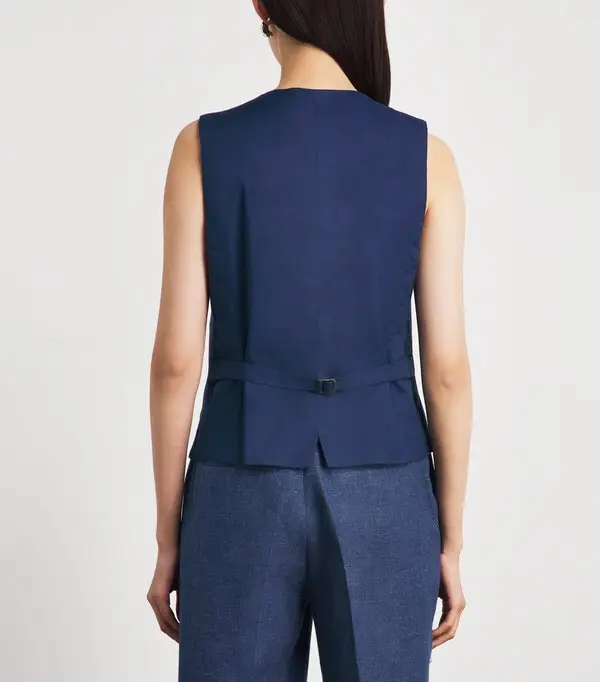 Polo Ralph Lauren Linen-cotton Waistcoat