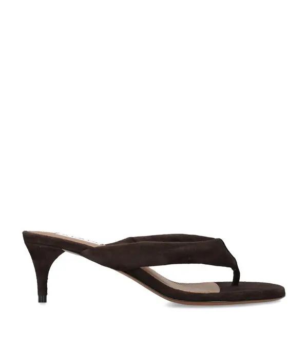 Alaïa Satin Thong Sandals 55