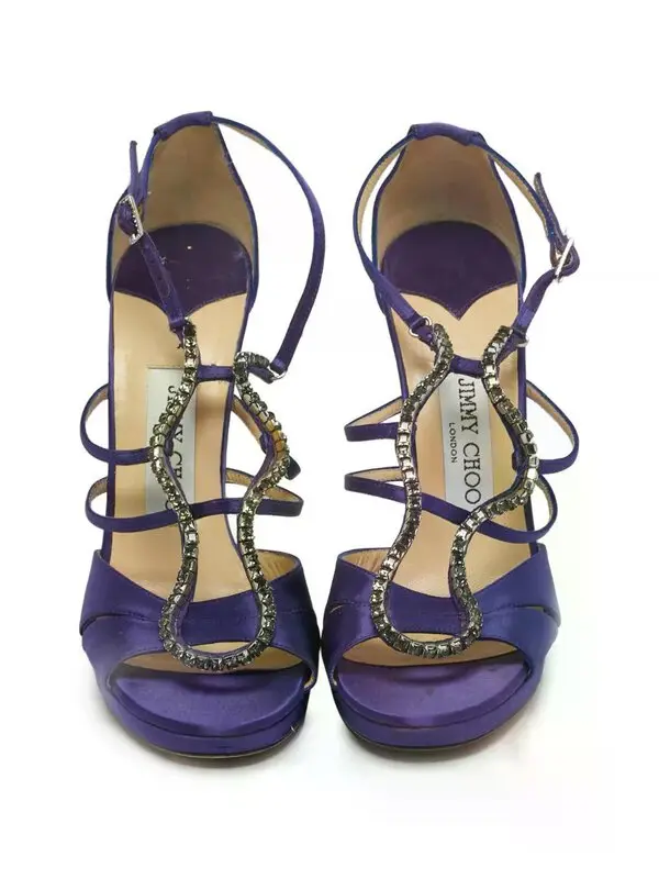 JIMMY CHOO Crystal-embellished Heeled Sandals