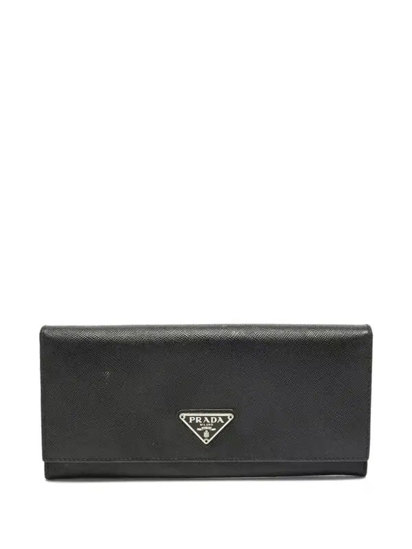 Prada Leather Flap Wallet