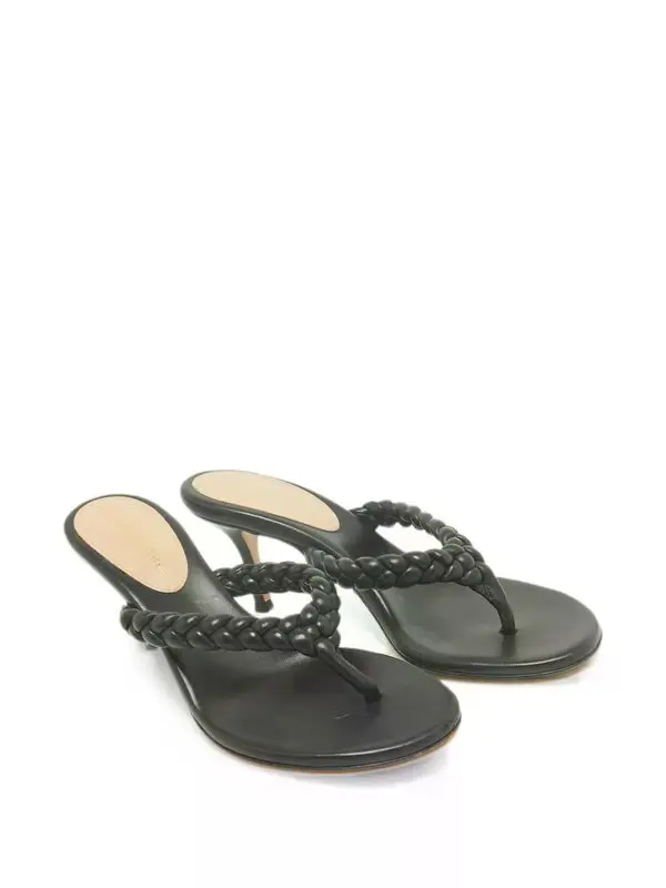 GIANVITO ROSSI Tropea Braided Strap Heeled Sandals