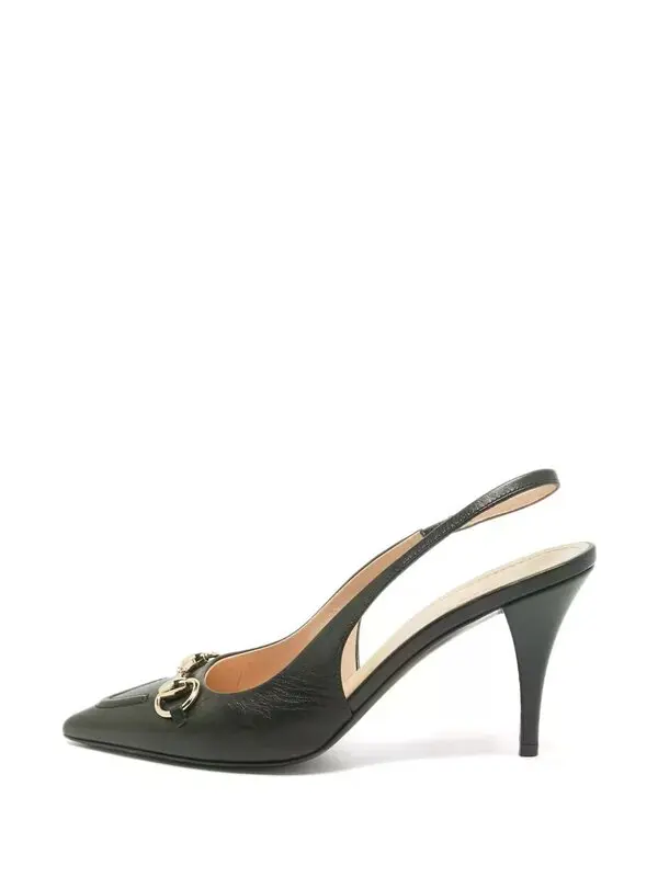 Gucci Horsebit Detail Slingback Pumps