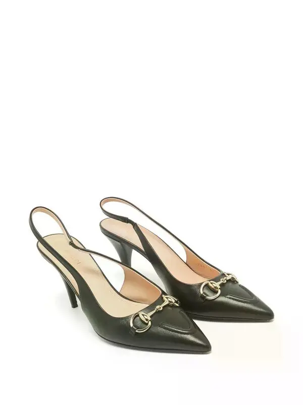 Gucci Horsebit Detail Slingback Pumps