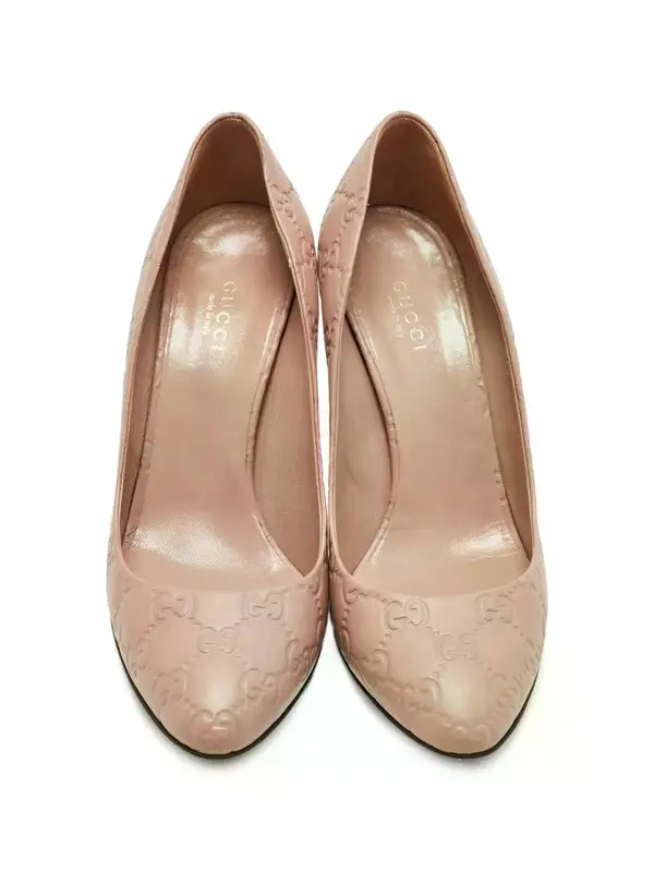 Gucci Guccissima Leather Horsebit Pumps