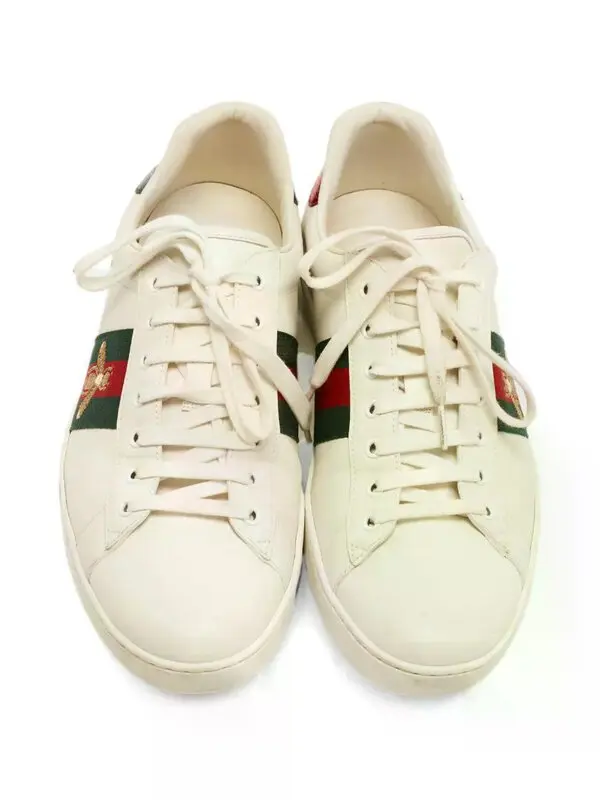 Gucci Ace Bee Embroidered Low Top Sneakers