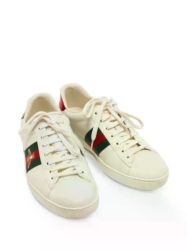 Gucci Ace Bee Embroidered Low Top Sneakers