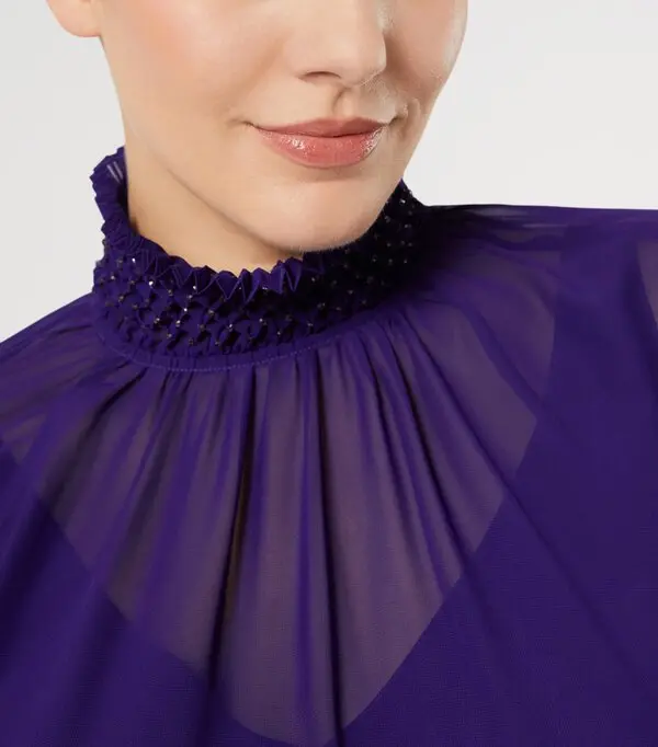 Marina Rinaldi High Neck Embellished Tunic