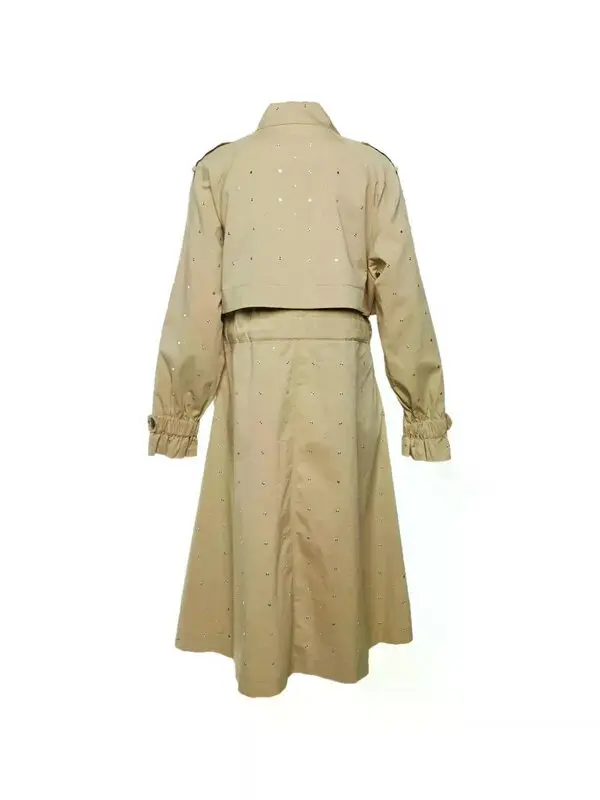 Maje Studded Embellishment Double-breasted Trench Coat