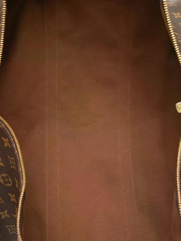 LOUIS VUITTON Monogram Keepall Bandouliere 55 Travel Bag - Brown