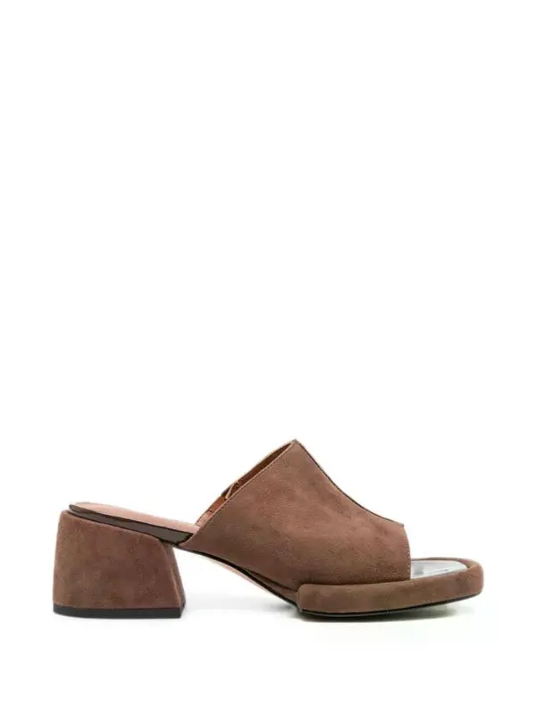 ADRIANNA FERETTI Adrianna Ferretti Suede Block-heel Sandals - Brown