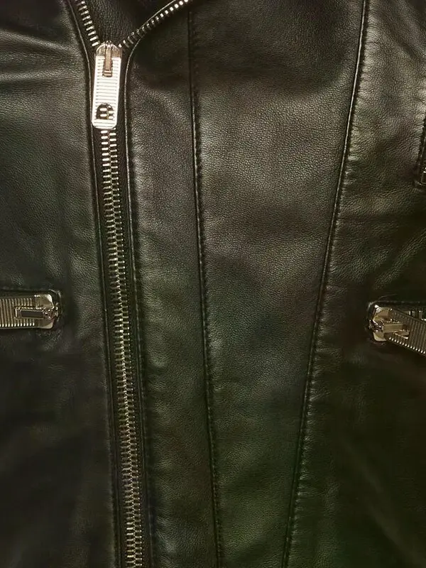 Balenciaga Quilted Lamb Leather Biker Jacket