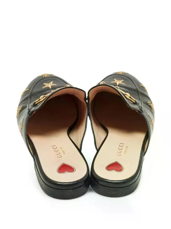 Gucci Princetown Embroidered Mules