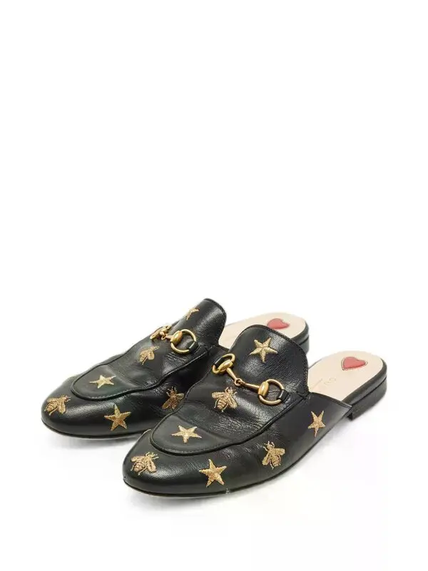 Gucci Princetown Embroidered Mules