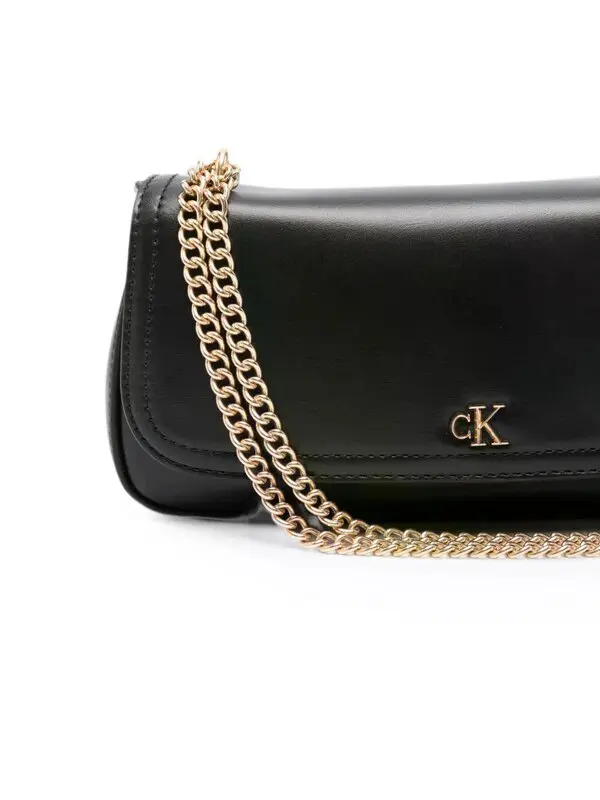Calvin Klein Logo Plaque Chain-strap Shoulder Bag