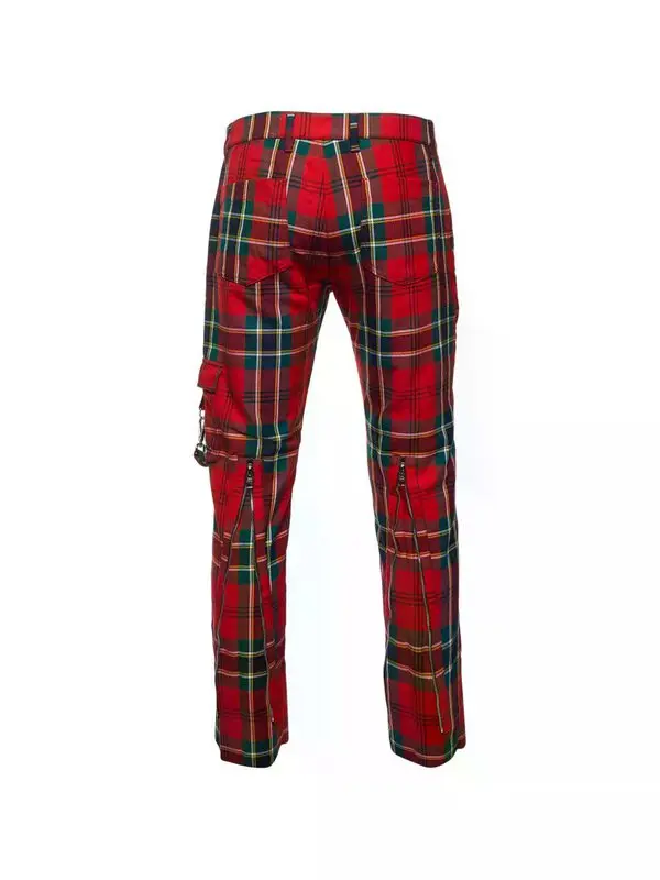 Alexander McQueen Plaid Pattern Trousers