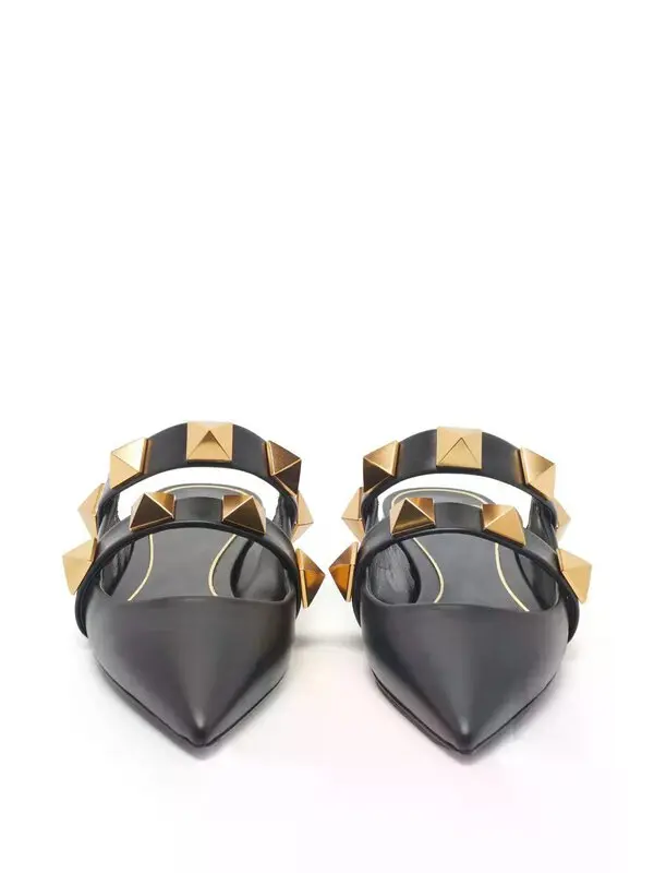 Valentino Garavani Roman Stud Leather Mules