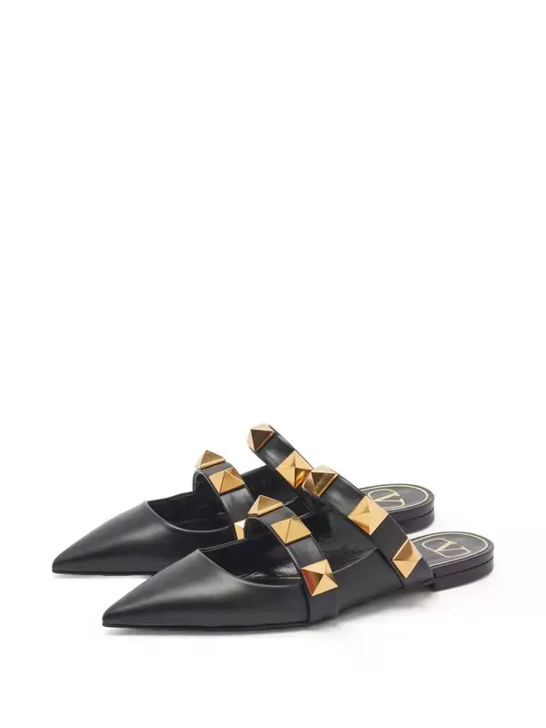 Valentino Garavani Roman Stud Leather Mules