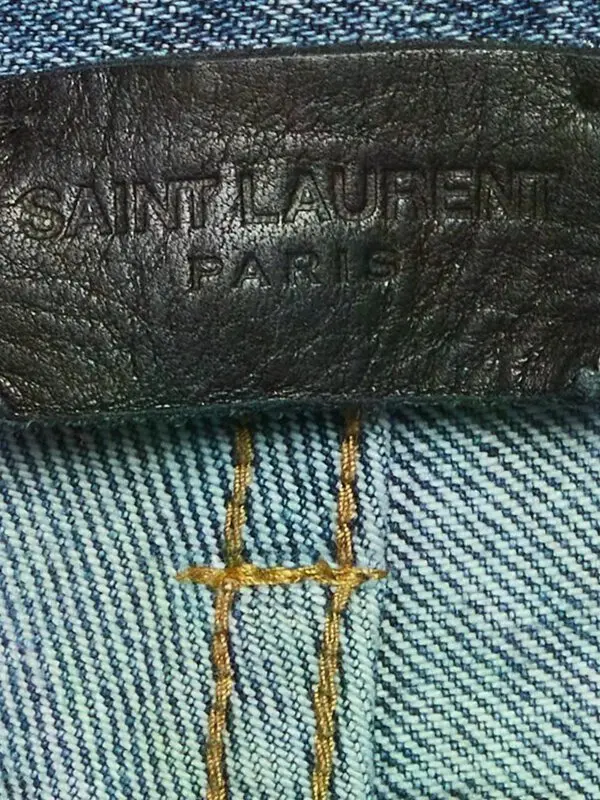 Saint Laurent Distressed Slim-fit Jeans