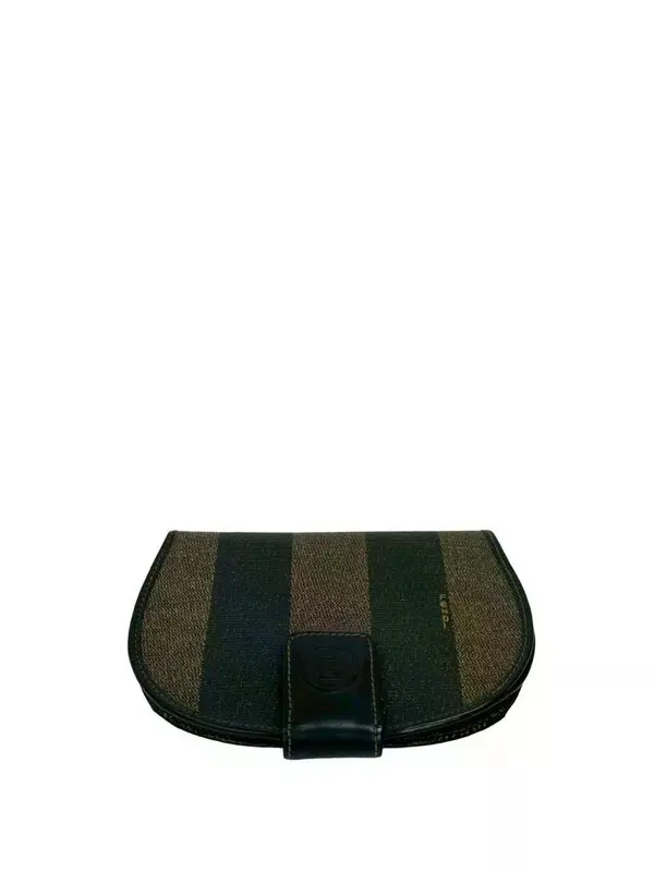 Fendi 20th Century Pequin Coated Canvas Bifold Wallet Small Wallets