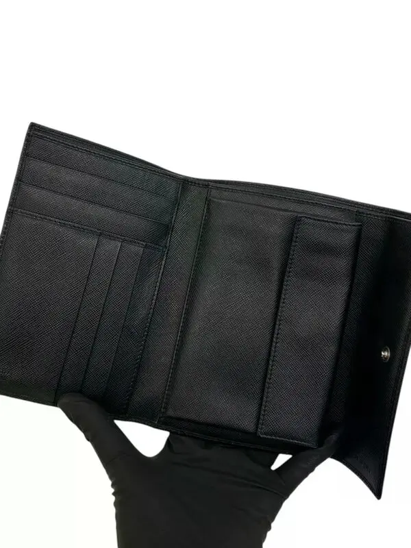 Prada 2000-2013 Saffiano Trifold Wallet Small Wallets
