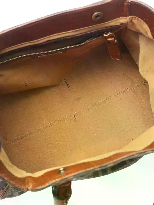 Fendi Zucca Canvas Ethnic Handbag
