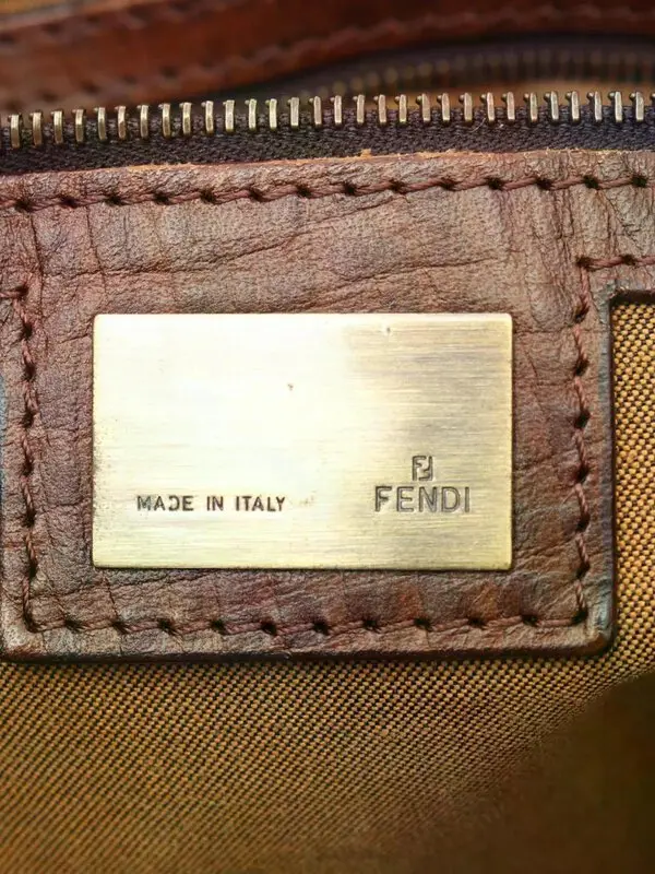 Fendi Zucca Canvas Ethnic Handbag