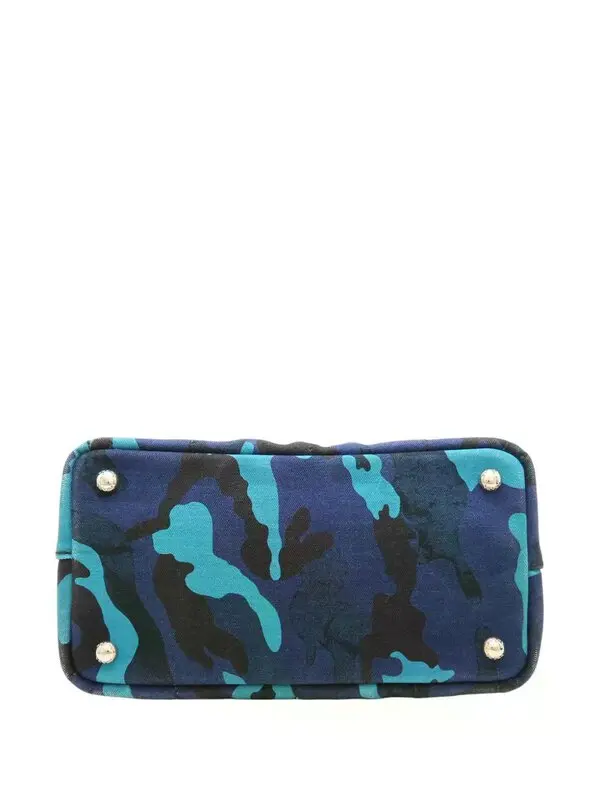 Prada Canapa Logo Camouflage Satchel