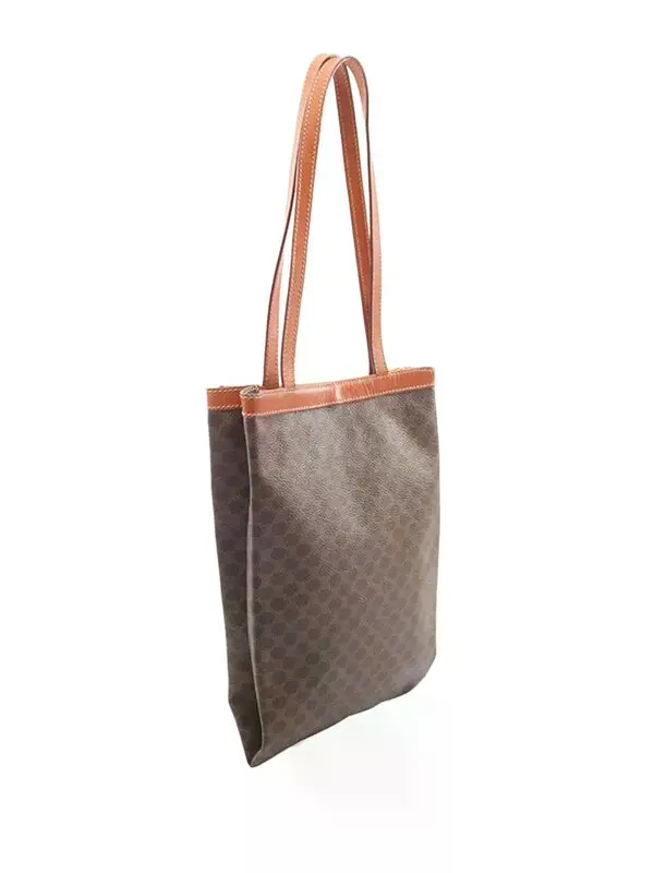 Celine 20th Century Macadam Coated Canvas Tote Bag